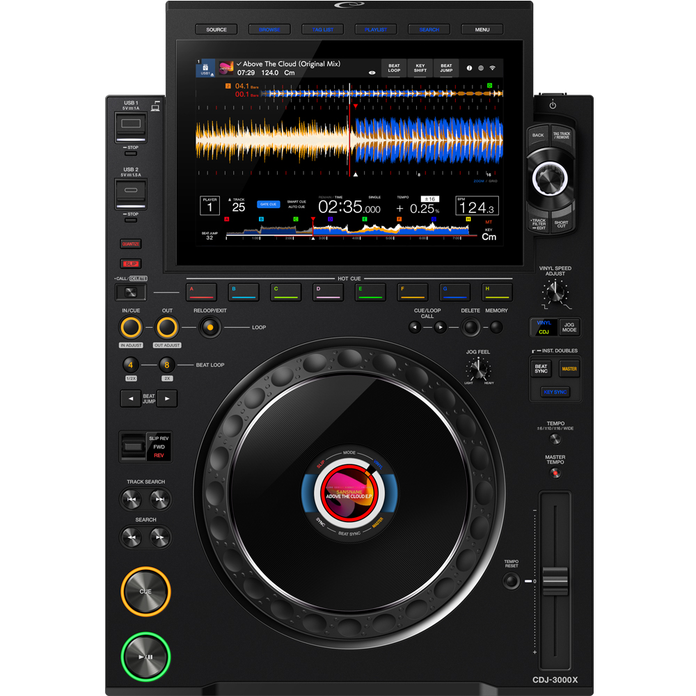AlphaTheta CDJ-3000X – Flagship Professional DJ Player with Wi-Fi ...